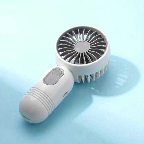 Other | Mini Handheld Personal Travel Fan White Rechargeable | Poshmark